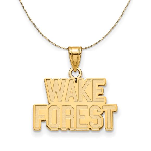Black Bow Jewelry Co. | Jewelry | 4k Yellow Gold Wake Forest U Sm Wf ...